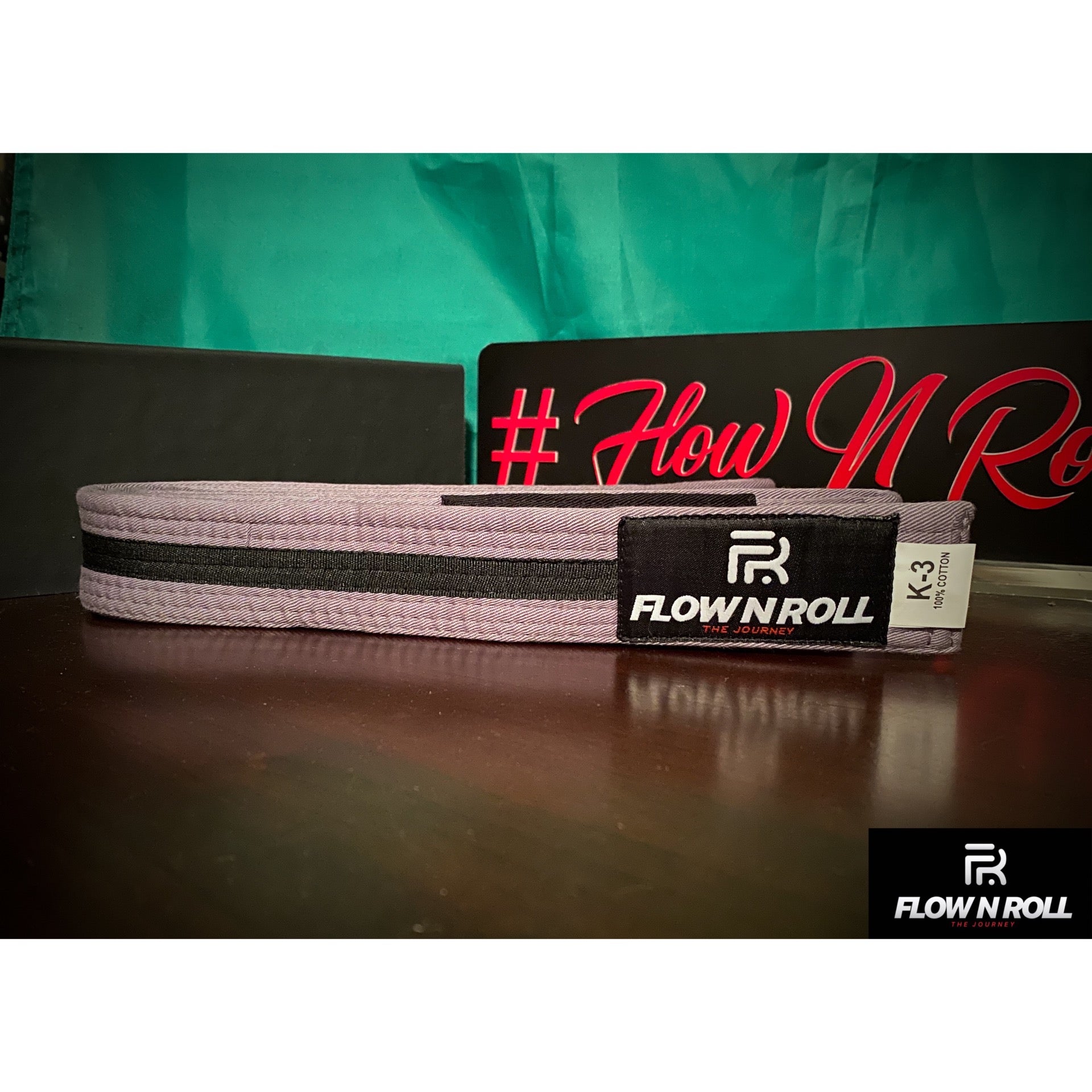 Grey-Black Belt | FLOW N ROLL