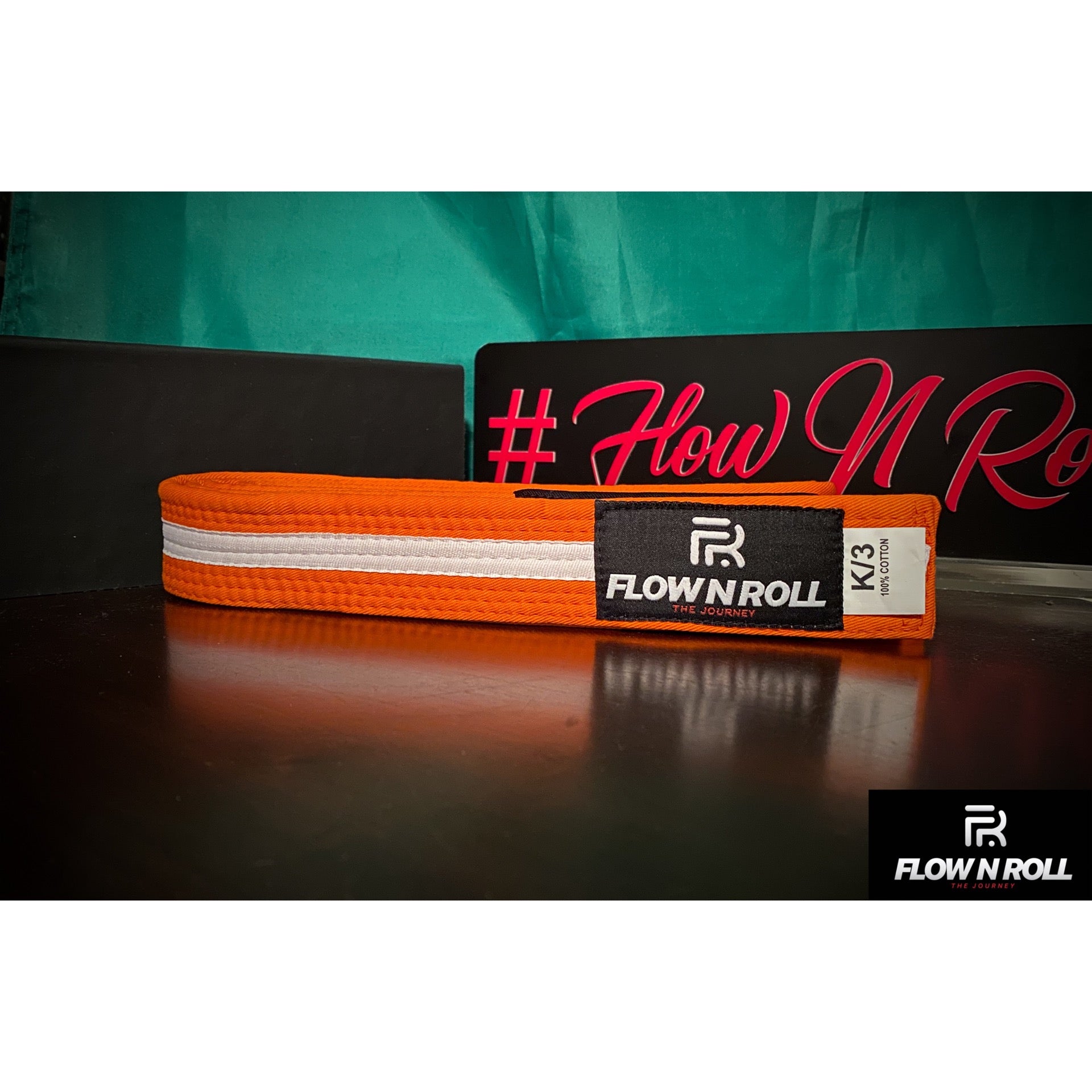 Orange-White Belt | FLOW N ROLL