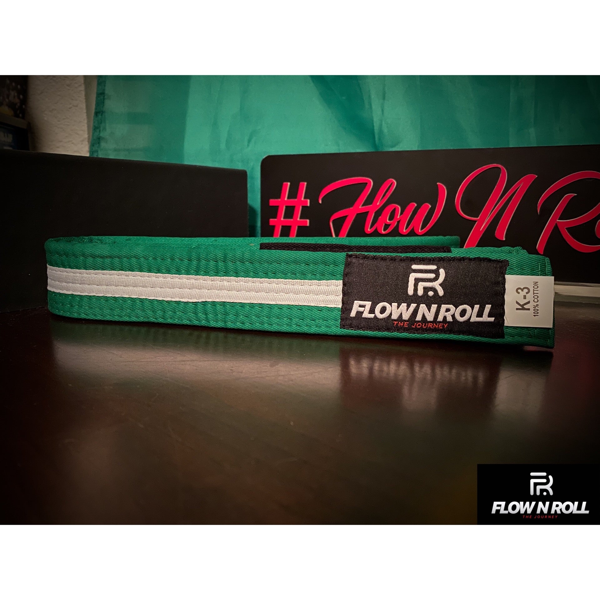 Green-White Belt | FLOW N ROLL